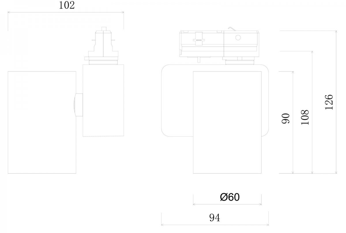 Deko-Light Nihal Mini 1-Phasen-Spot 10,9W 2700K Weiß