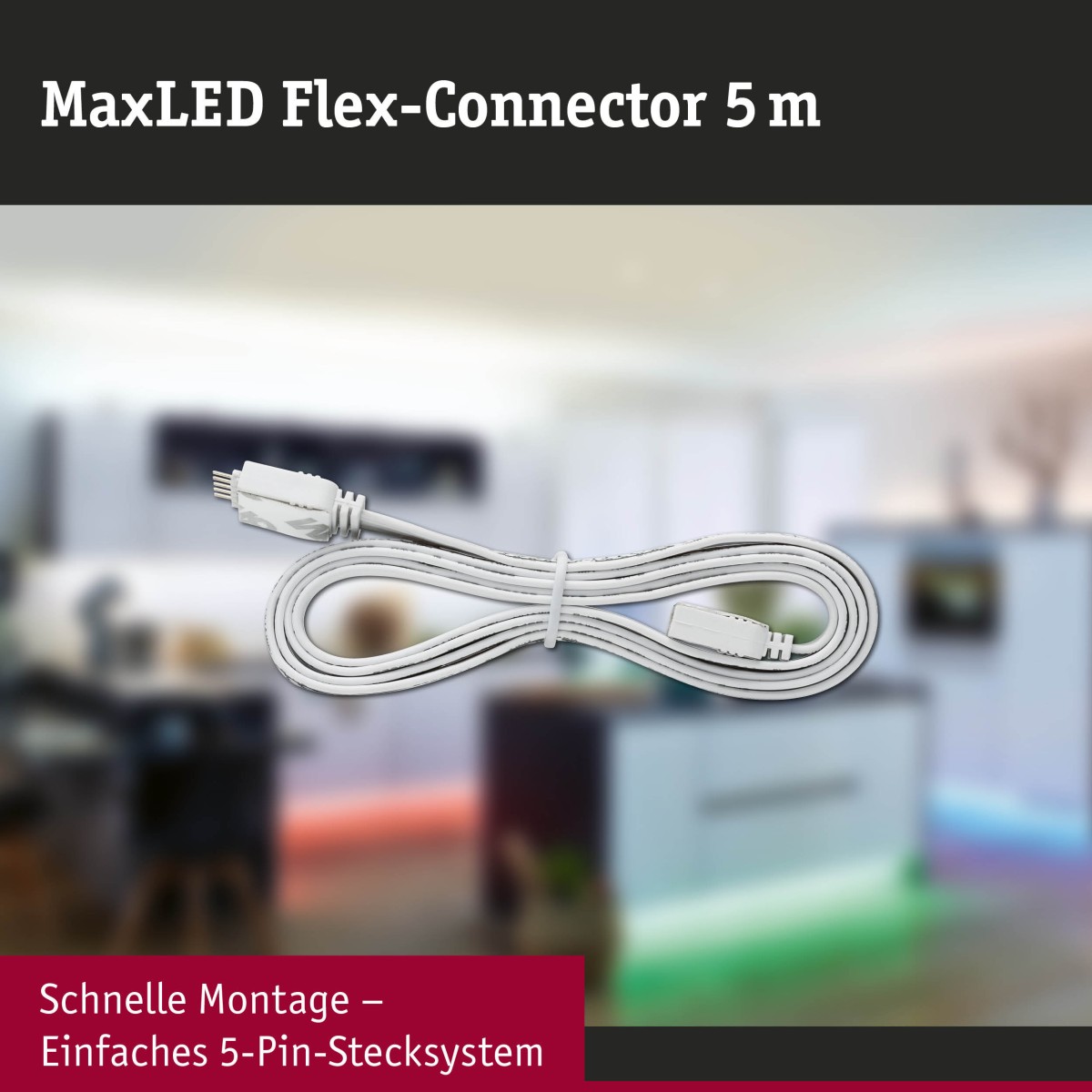 Paulmann 70575 MaxLED Flex-Verbinder 1m Weiß