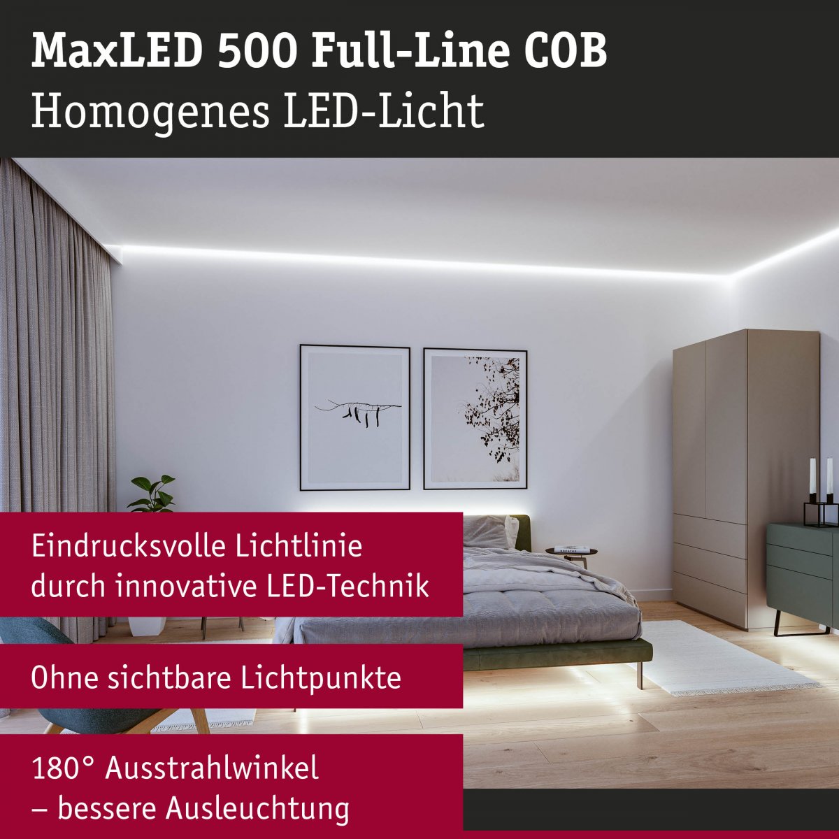 Paulmann 71123 MaxLED 500 COB Strip 1,5m 6500K Basisset