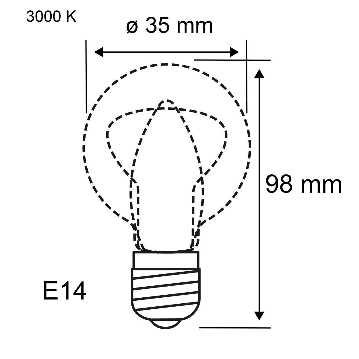 Paulmann 330028741 LED Kerze Filament E14 24V Klar